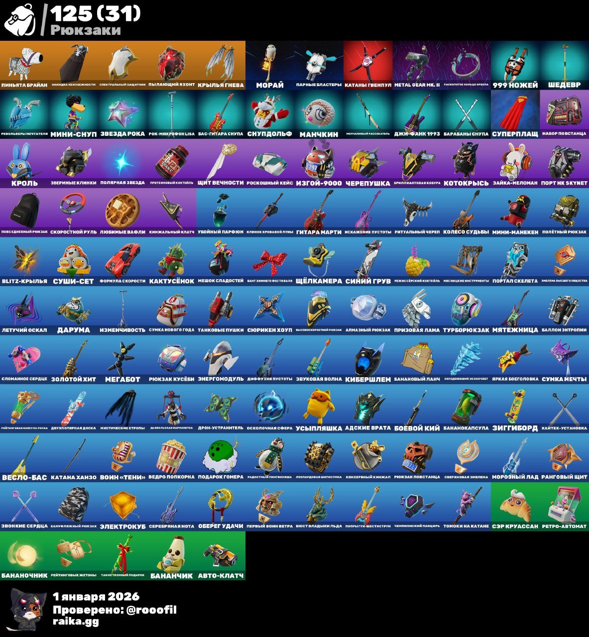 Buy Fortnite account: 🎨 84 skins | 🌟 Fortnite account - Goranked