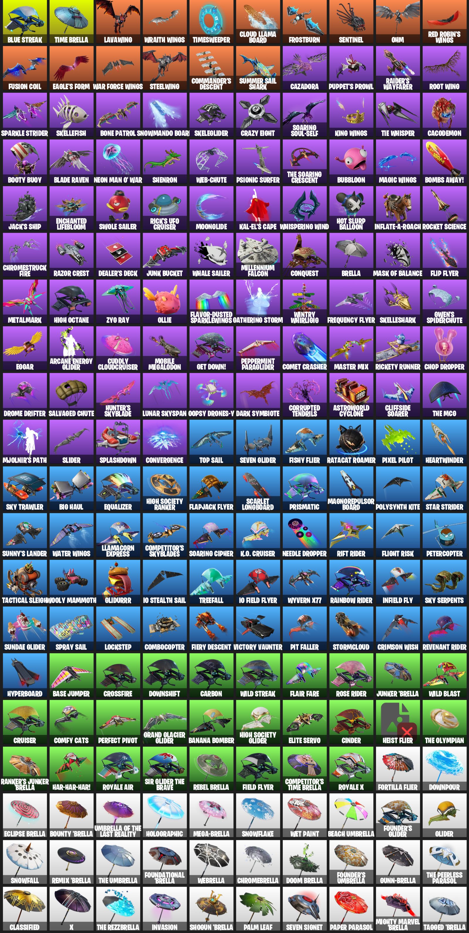 Купити аккаунт Fortnite: 🎨 267 скінів | 🌟 Fortnite акаунт — Goranked